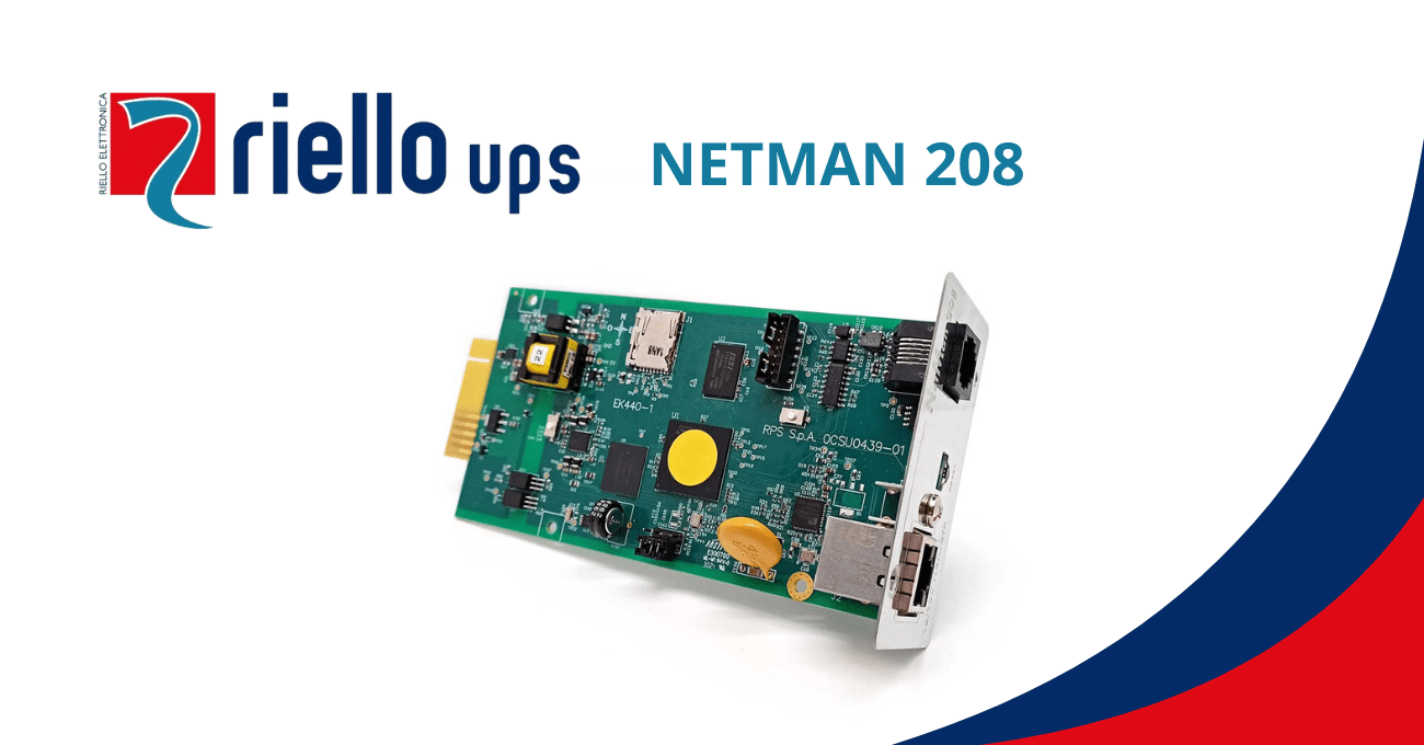 NetMan 208, la scheda di rete RIELLO UPS da oggi più veloce e sicura - Compass